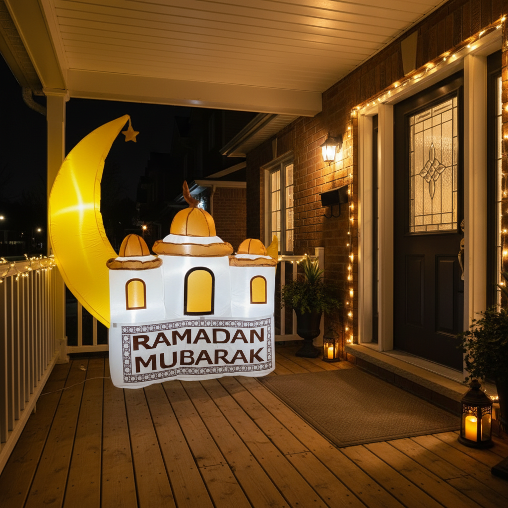 Crescent and Mosque Inflatable - Two Signs for Ramadan and Eid – The ...